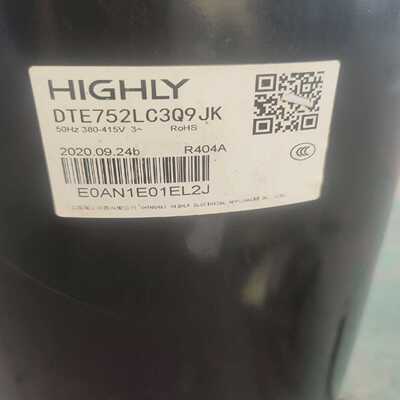 询价海立压缩机DTE752LC3Q9JK..R404冷媒