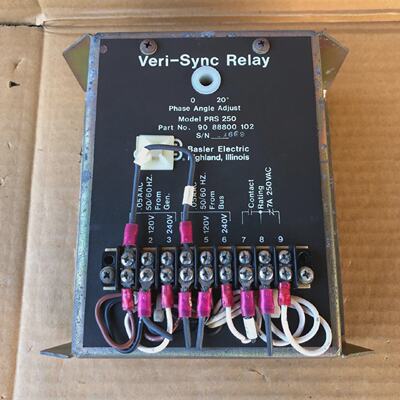 BASLER ELECTRIC PRS250 VERI SYNC RELAY 9088800102