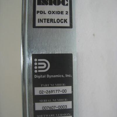ISIOC PDL OXIDE 2 INTERLOCK NOVELLUS 0226917700 Rev1