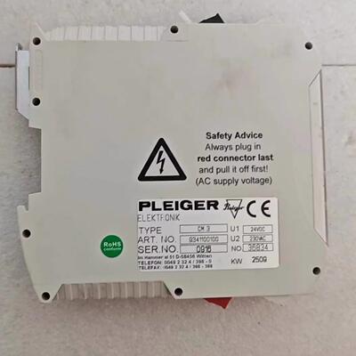 配件PLEIGER 9341100100 230VAC议价