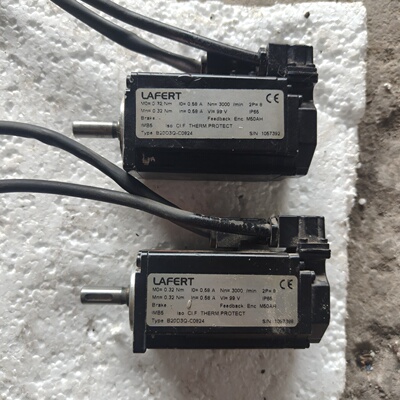 议价LAFERT拉法特伺服电机两台，B20D3Q-C0824，功