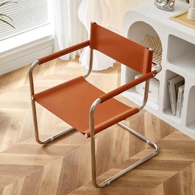 Ins Style Internet Celebrity Baohus Chair Vintage Saddle Lea