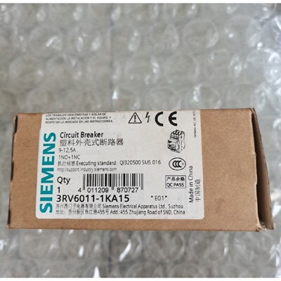 议价全新原装 3RV6011-1KA15 现货