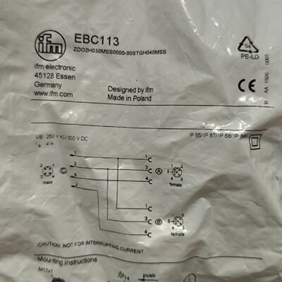 易福门全新原装未开封  易福门EBC113  2pcs—议价