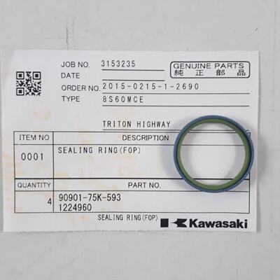 Anello di Tenuta  Fop  PN 90901 75K 593 1224960 Per Kawasaki