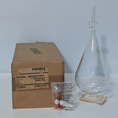 KimbleKimax29048-F实验室玻璃1000毫升独立漏斗带Lubri-Fl