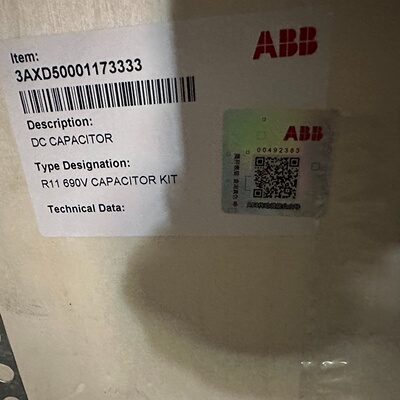 议价Abb Acs880580 R11 Capacitor Bank Br New  Original适用