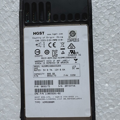 溢价-HGST2.5寸800GBSAS12g速度SSD