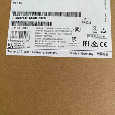 议价6GK7543-1AX00-0XE0西门子通信处理器CP 1543-1 6GK75431AX00