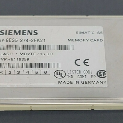 SIEMENS 6ES53742FK21 SIMATIC S5 MEMORY CARD FLASH 1 MBYTE16