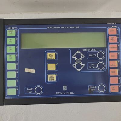 KONGSBERG NORCONTROL WATCH CABIN UNIT HA448515D WCU DISPLAY