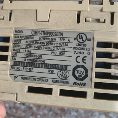 询-安川变频器CIMRTB4V0002BBA0.75kw0