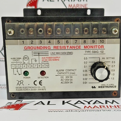WESTRONICS SBAG102 GROUNDING RESISTANCE MONITOR  FAST SHIP B