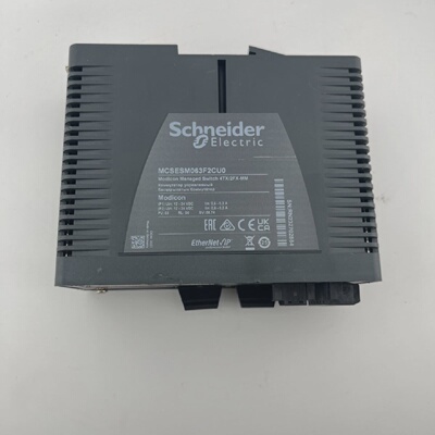 SCHNEIDER MCSESM063F2CU0 4TX2FXMM MODICON MANAGED SWITCH 12