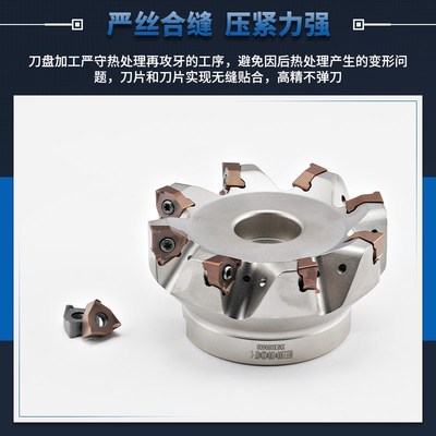 山高R220魔方方肩可转位刀盘XNEX080608快进给双面六刃通装金鹭