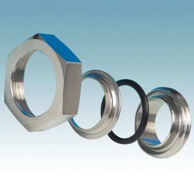 IDF UNIONS BS4825 PART 4. 1″ – 4″ 不锈钢六角型卫生活接