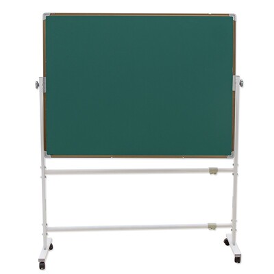 博轩 家庭用90*120双面磁性小黑板绿板大白板支架式可移动带轮子