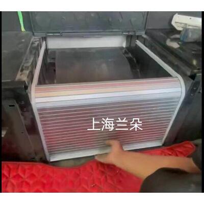 pv帘c手动H 3039折式卷橱门百叶叠塑料整体柜衣柜移门柜门