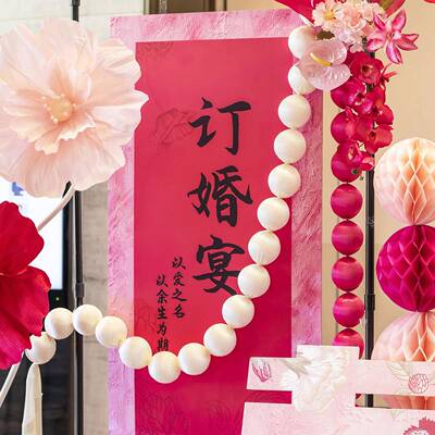 结新布置婚BFX-008房装饰套装婚礼扮房喜字中式订婚婚宴门口迎装