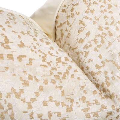 White and gold cushion covers 奶油色现代简约别墅高级沙发抱枕