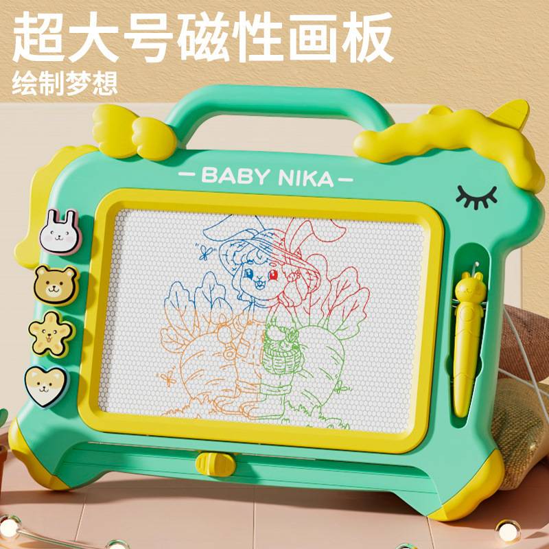 磁性画板写字板儿童画板画画板可擦写磁性画板婴幼儿家用涂色涂鸦