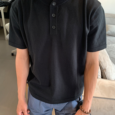 ATboa毛织莱赛尔天丝复古短袖T恤