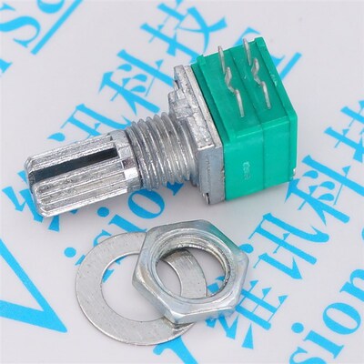 六脚 RK097NS B50K 双联 电位器 音响 功放 密封 RK097 柄长15mm