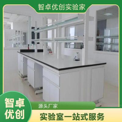 耐酸钢木实验台 蓝色环氧树脂喷涂台面12.7mm厚