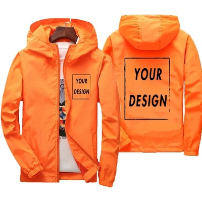 Custom Brand Logo Autumn Jacket Men Waterproof Warm Windbre