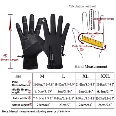 Winter Gloves Waterproof Thermal Touch Screen Thermal Windp