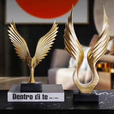 大鹏展翅创意艺术摆件现代轻奢高档客厅办公室酒柜书柜家居装饰品