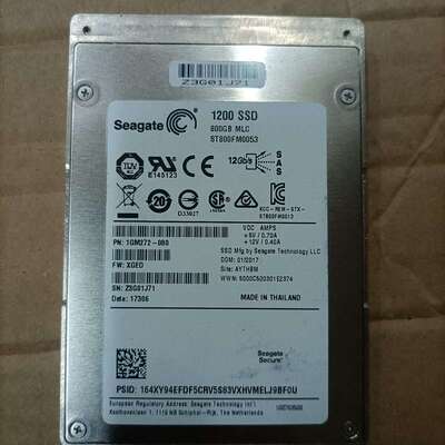 议价ST/希捷800G SAS接口固态硬盘 2.5寸SSD 服务