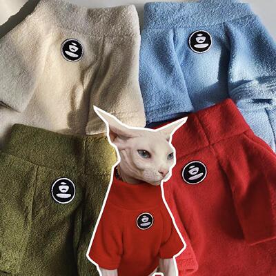 SPHYNXPLANET德文斯芬克斯猫无毛猫衣服秋冬新潮牌保暖宠物外套同
