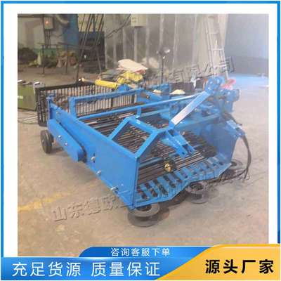 拖拉牵引式捡石机 西北地区石头清理设备 土壤筛石自动装车机