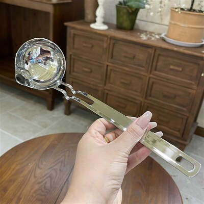 食品级隔油勺装长盛汤勺子火锅漏勺大号加深厚