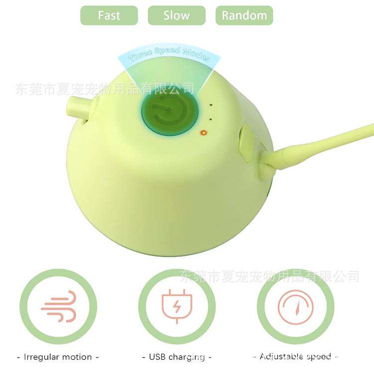 现货新款led灯电动猫玩具智能USB充电羽毛逗猫棒猫咪宠物用品