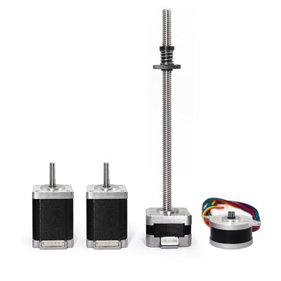 VORON 0.1 电机四件套 NEMA14/17电机饼状圆形R机T8*8丝杆电机带