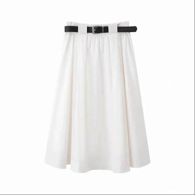 【迪家商场同款】2026新款高腰显瘦休闲百搭中长款A字半身裙52172