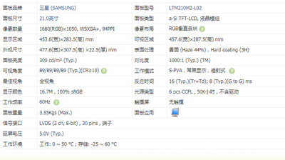 现货 A规  晶模组LTM210M2-L02