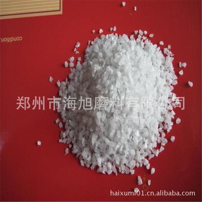 河南郑州荥阳产白刚玉新砂10目10#比较强切削力白度不错喷砂好用