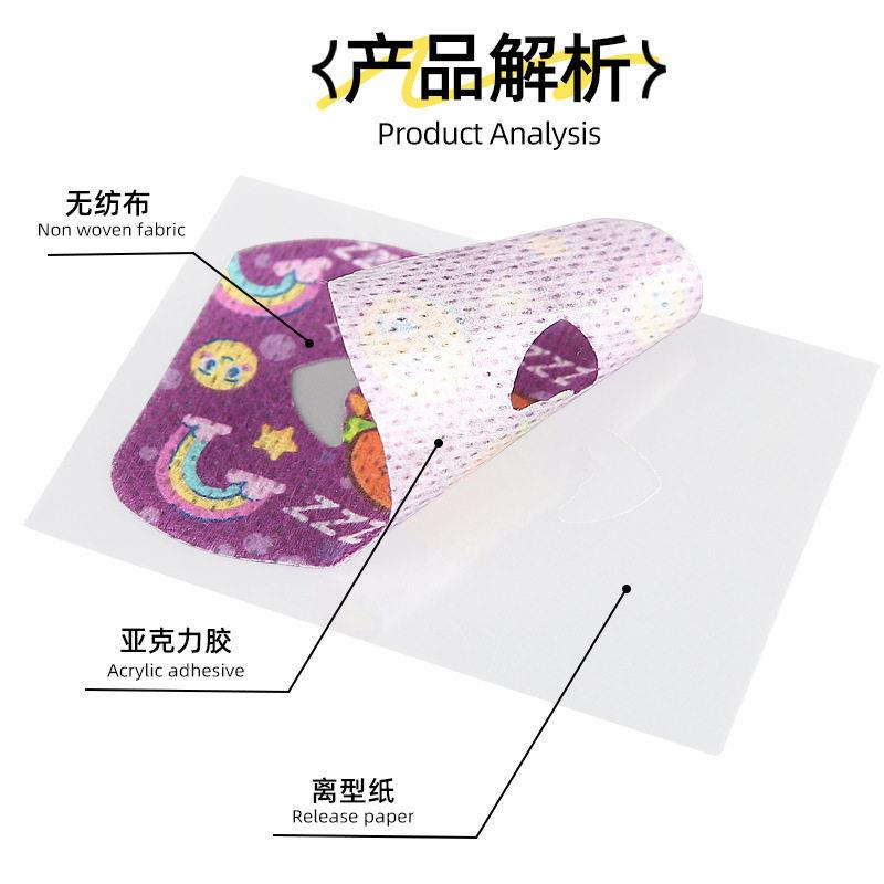 卡通汉堡款鼻鼾贴夜间防止打鼾防张口呼吸物理矫形闭口止鼾贴片