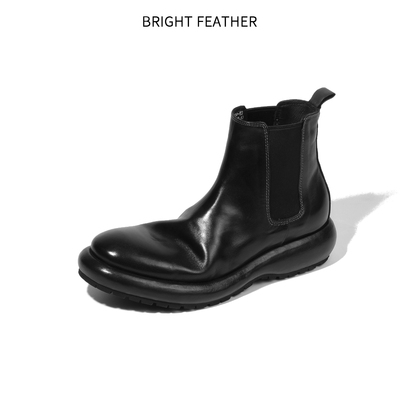 马皮切尔西靴男款英伦风短靴厚底