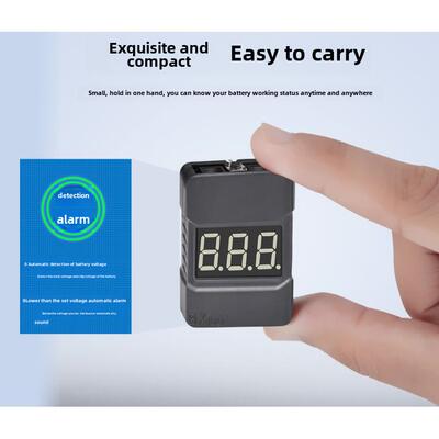 模型飞机锂电池测量器具Bb声低压报警器1-8S电压功率显示器Bx100