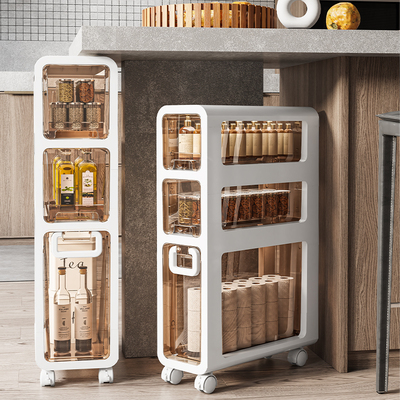 17/20/23cm夹缝收纳柜子y抽屉式厨房缝隙多层卫生间窄储物柜置物