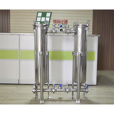 快开双联过滤设备180T不锈钢双联多袋式过滤器多袋2至12