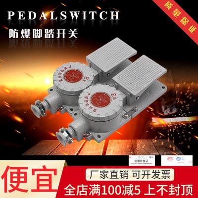包邮/铸铝防爆脚踏开关 单踏 双踏防爆开关LJT-10AW 防爆脚踏行程