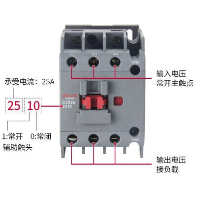 甄选德力西电气交流接触器CJX2s-25102501/2511德力西接触器电器