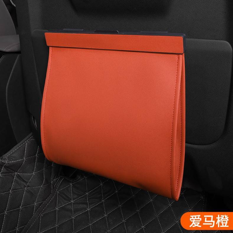 车载用具皮革垃圾袋 后排座椅靠背挂式磁吸收纳袋 车内饰清洁用品