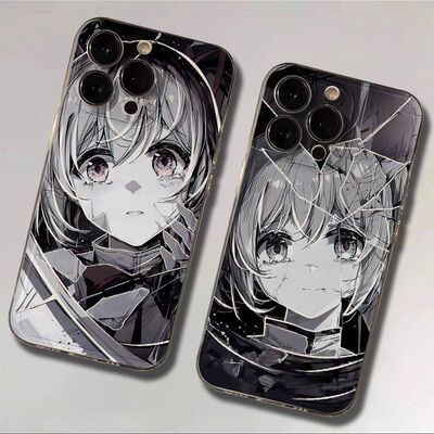 破损忧郁鹿目圆苹果16软OPPOK12X动漫适用15PLUS透明iPhone13小米17手机壳14ProMax华为NOVA15小众红米TURBO5
