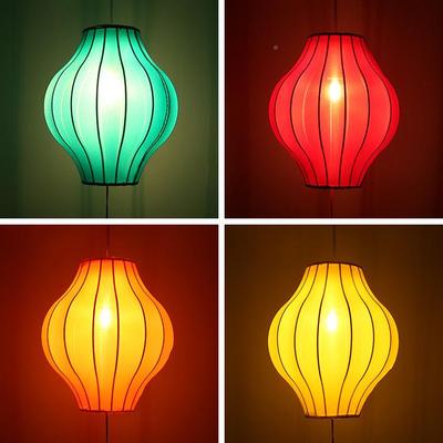 国庆活节日装式扮古街动布景户外亮化灯宫RHI笼吊灯中布置美陈橄